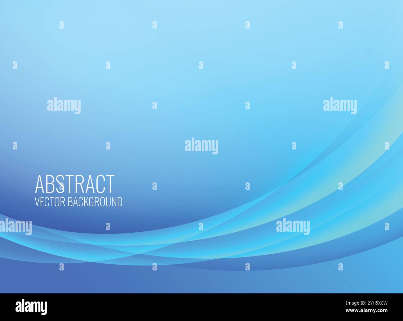 abstract blue wavy background design Stock Vector Image & Art - Alamy