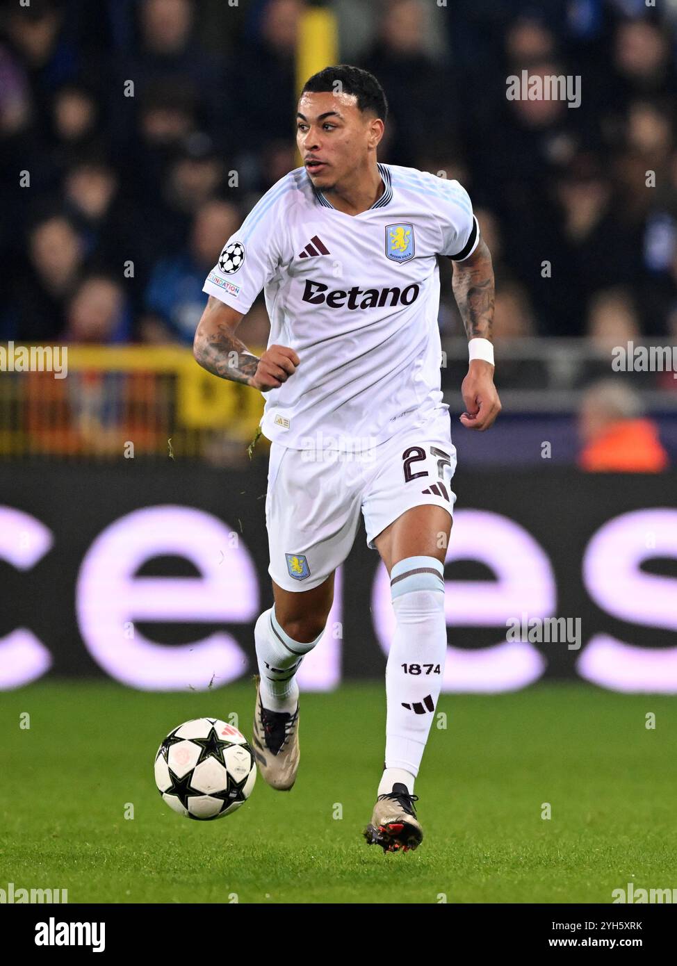 BRUGGE - Morgan Rogers of Aston Villa FC during the UEFA Champions ...