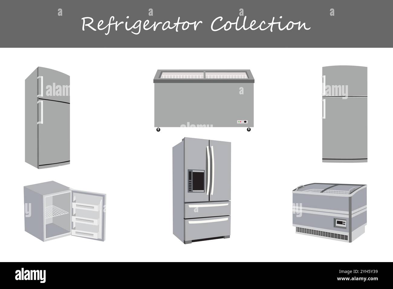 Empty shelves in refrigerator Stock Vector Images - Alamy