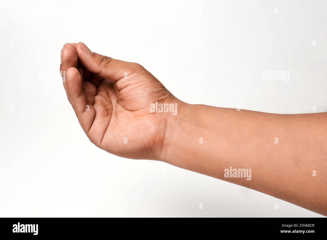 Hand of a Latino man making the Italian gesture that means: what ...