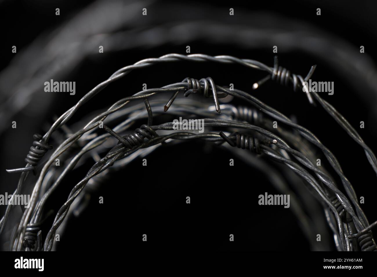 Razor wire gate hi-res stock photography and images - Alamy