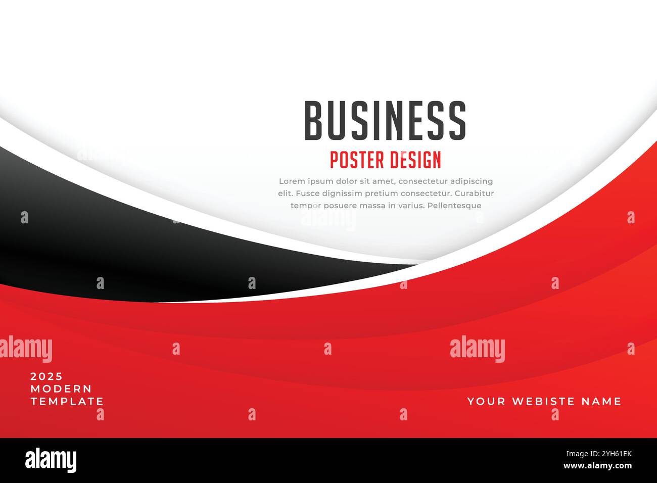 abstract red and wave background for business presentation Stock Vector ...