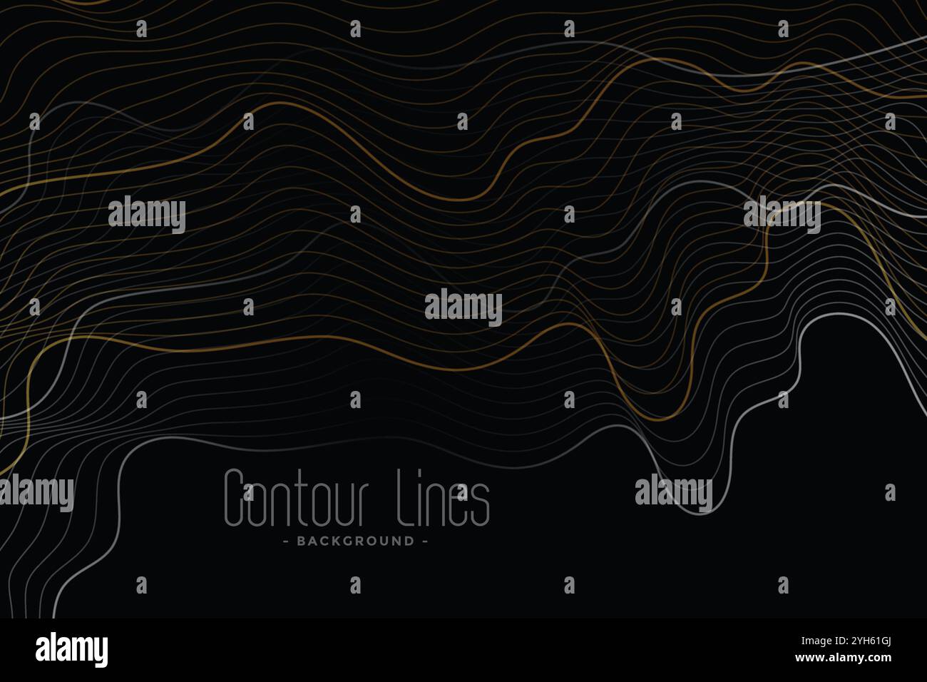 Black background shiny contour hi-res stock photography and images - Alamy