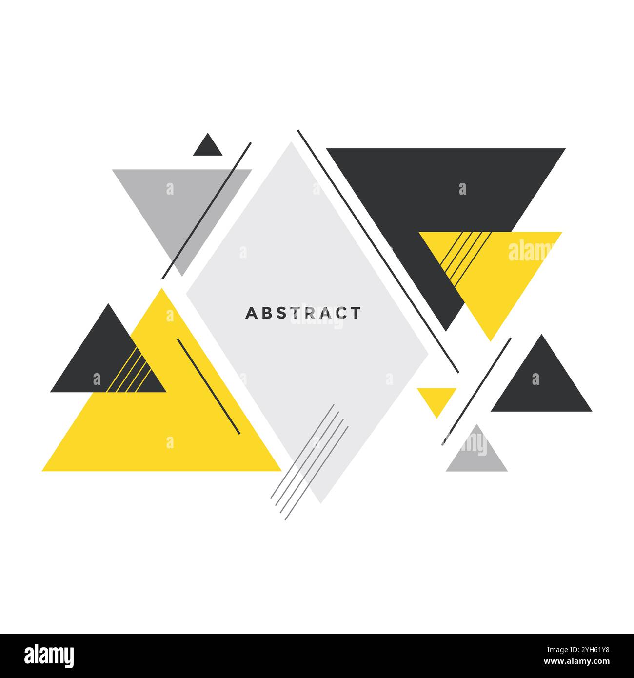 abstract triangle background in memphis style Stock Vector Image & Art ...