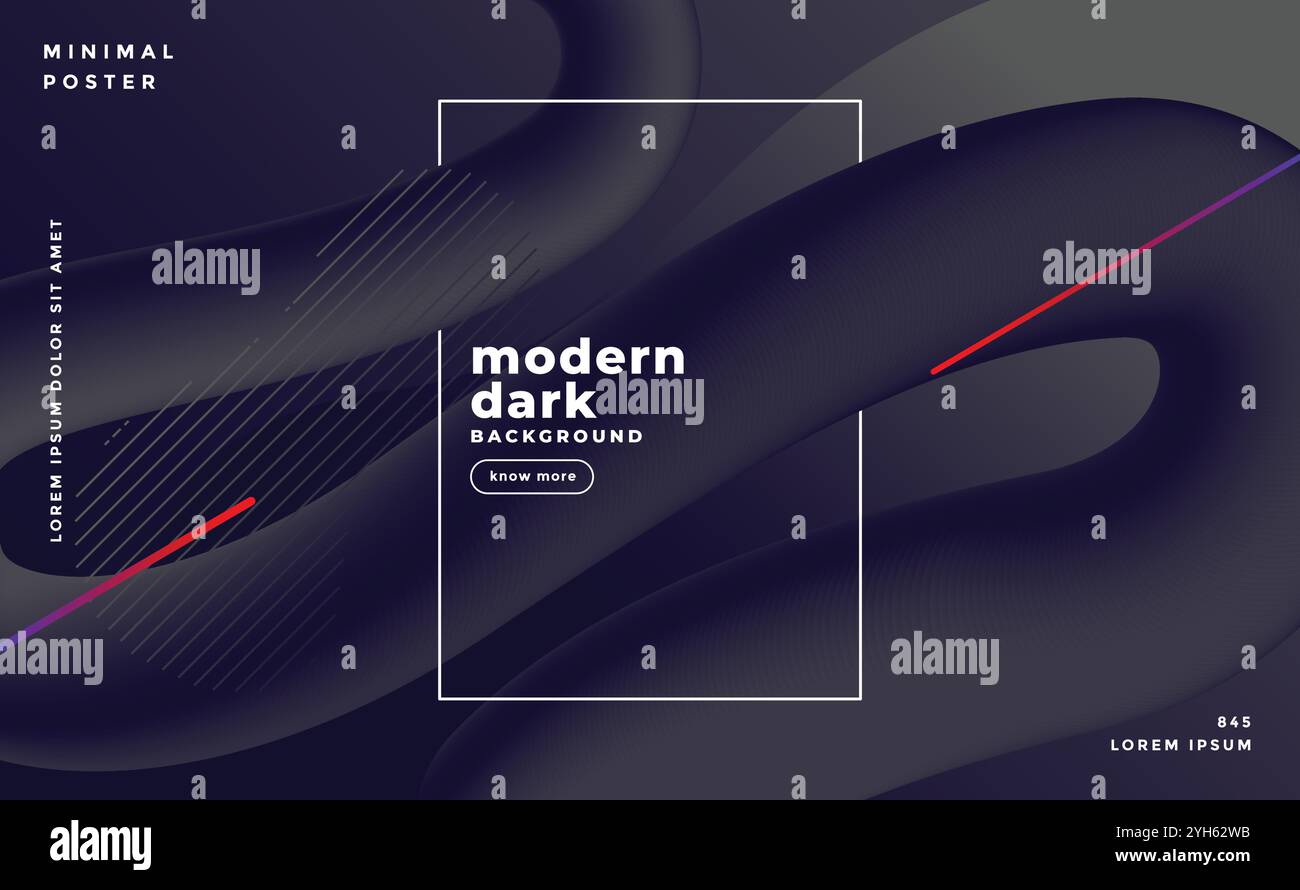 dark banner of fluid loop background Stock Vector Image & Art - Alamy