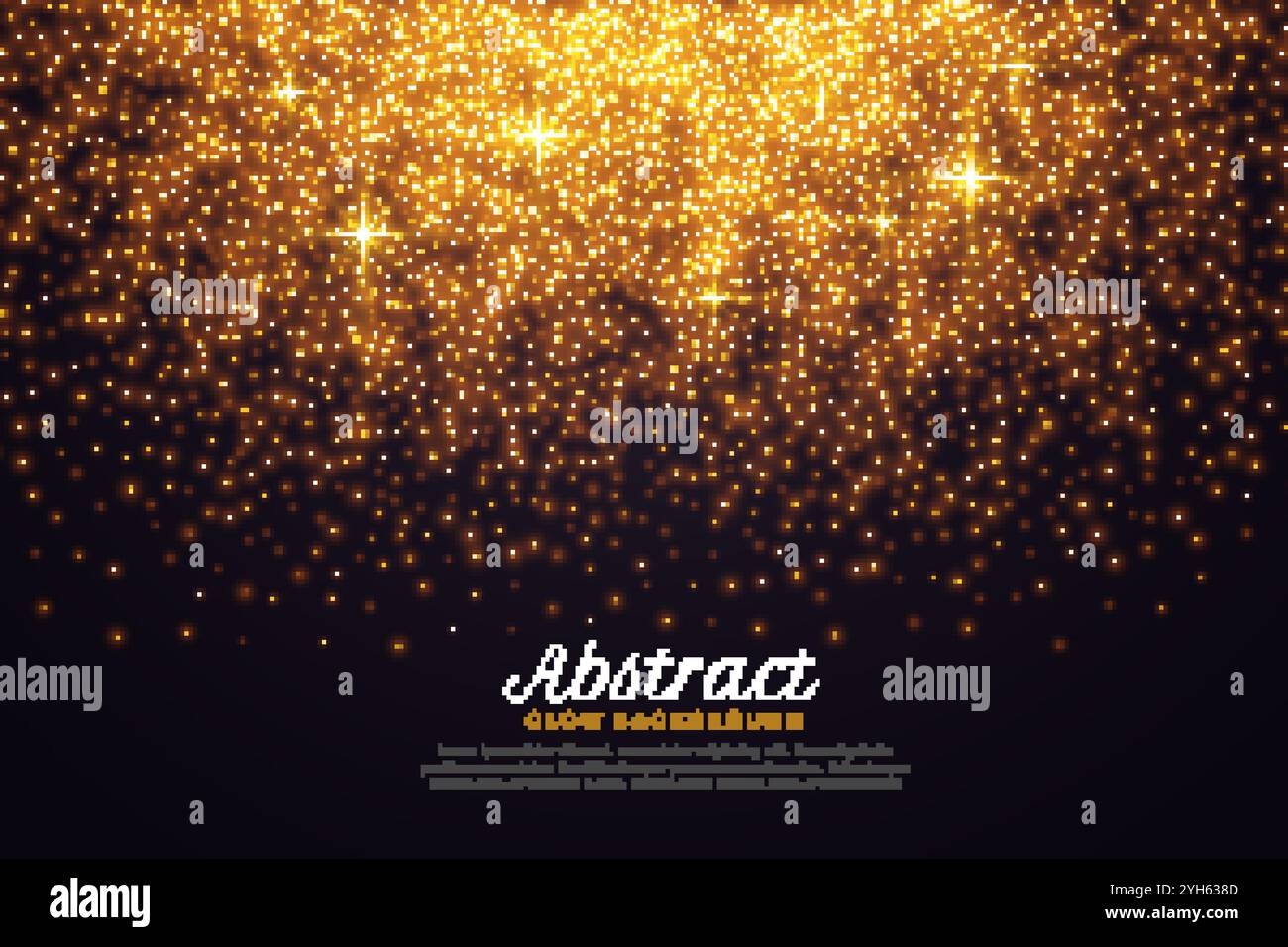 Beautiful shiny golden particle hi-res stock photography and images - Alamy