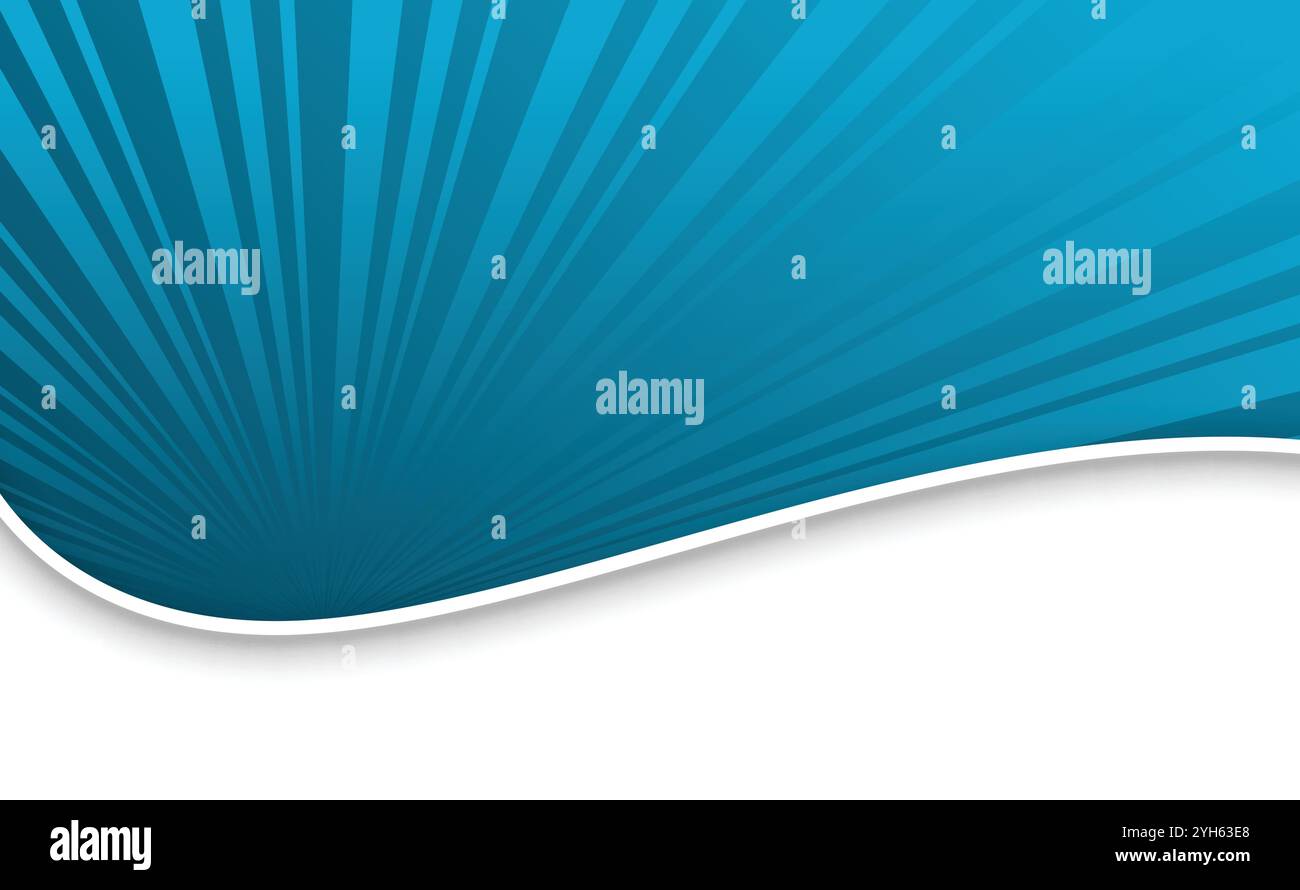 elegant blue business style background with rays motion Stock Vector ...