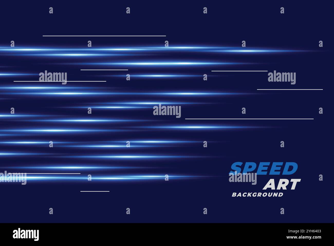Horizontal glowing blue light lines Stock Vector Images - Alamy
