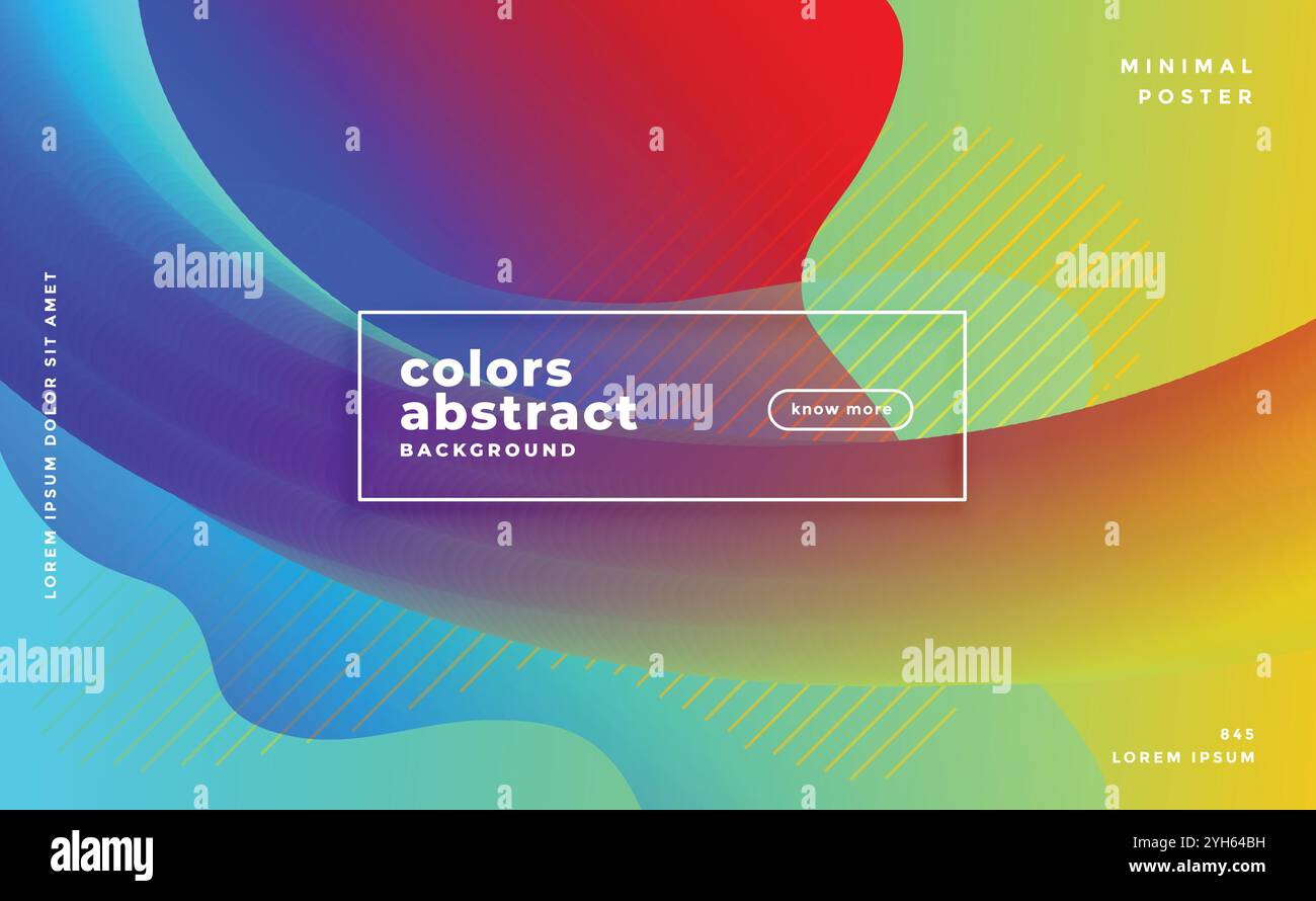 colorful abstract background with wavy shapes design Stock Vector Image ...