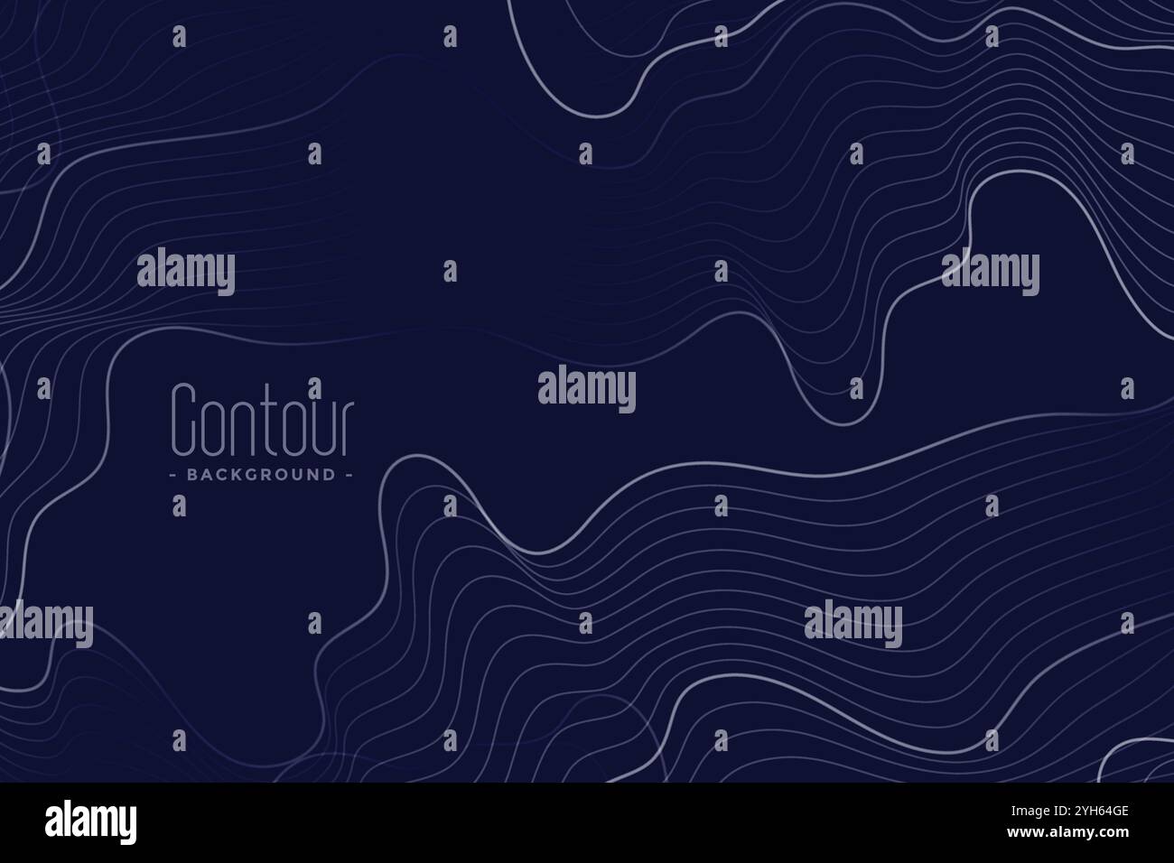 Contour lines on the map Stock Vector Images - Alamy