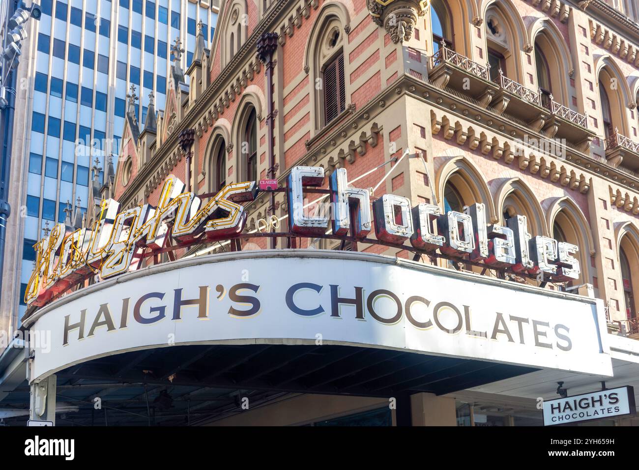 Haighs chocolates sign signs shop store chocolate chocolatier f hi-res ...