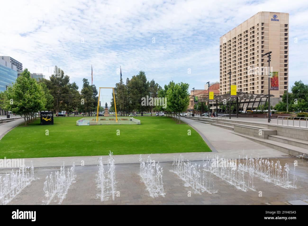 Victoria square park green space adelaide city cities centre cen hi-res ...