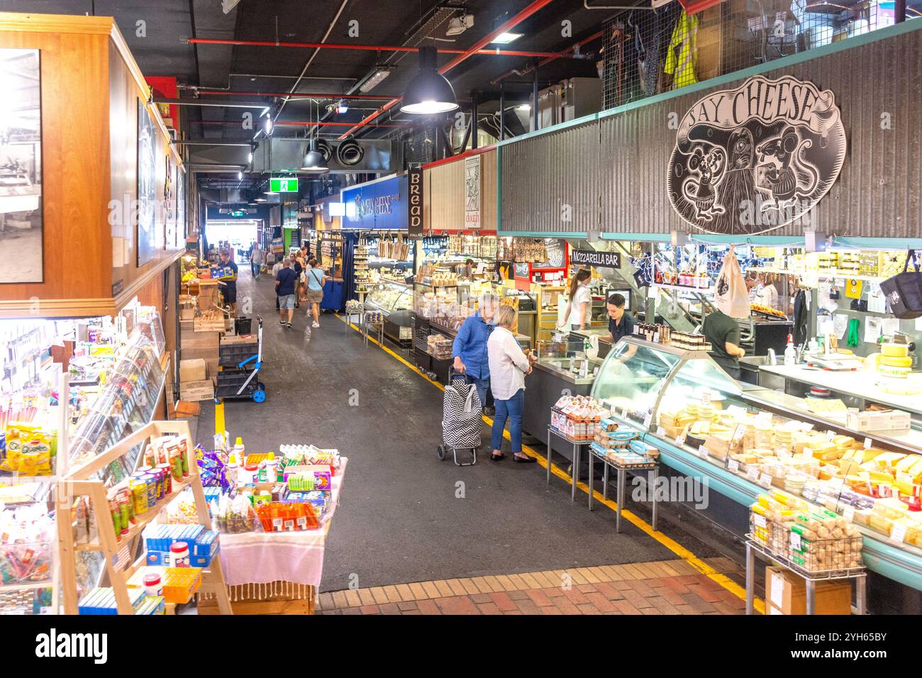 Food stalls in Adelaide Central Market, Gouger Street, Adelaide, South ...