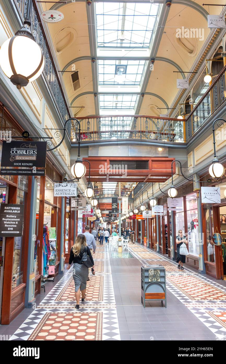 Historic Adelaide Arcade, Rundell Mall, Adelaide, South Australia ...