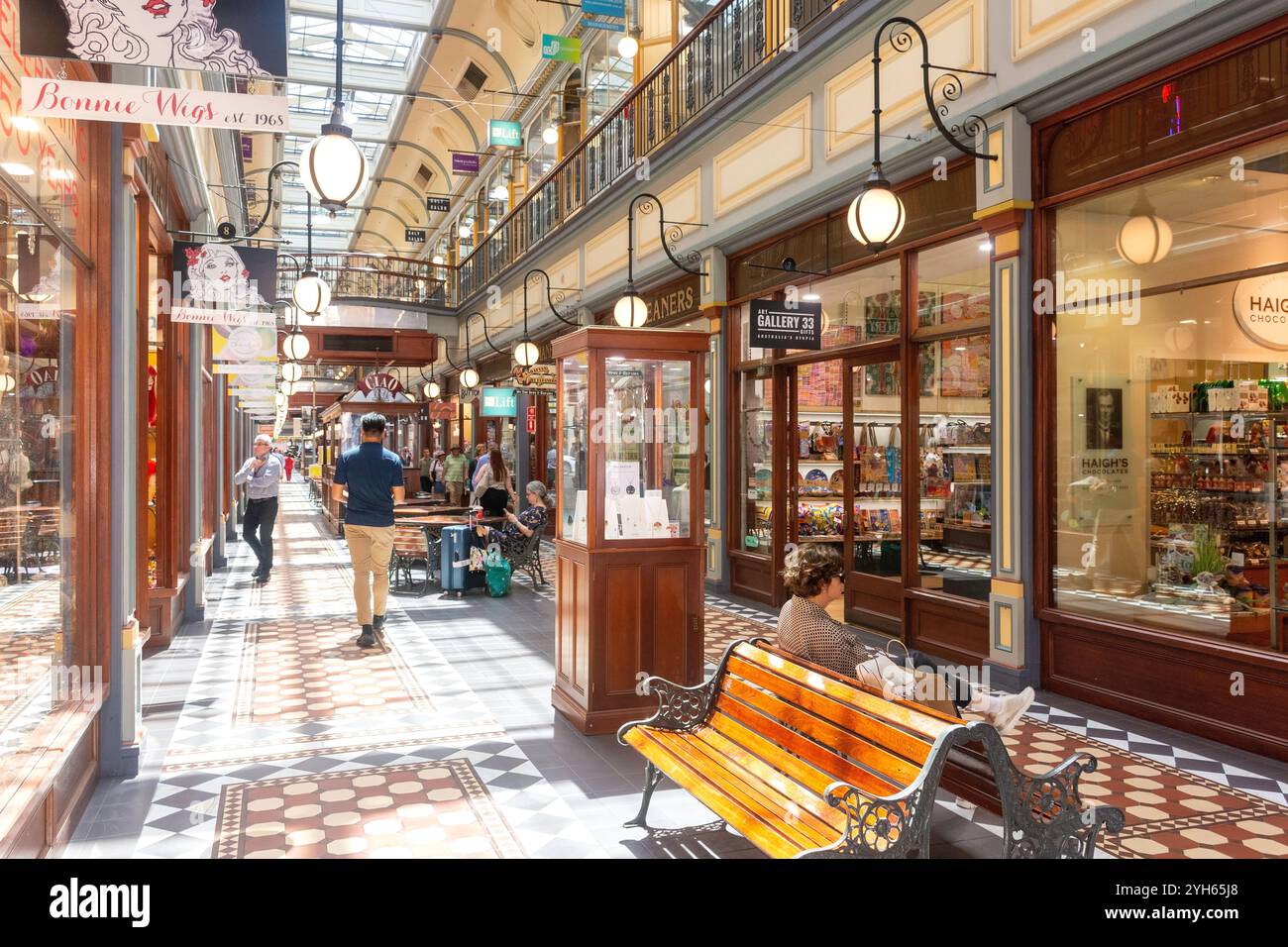 Historic Adelaide Arcade, Rundle Mall, Adelaide, South Australia ...