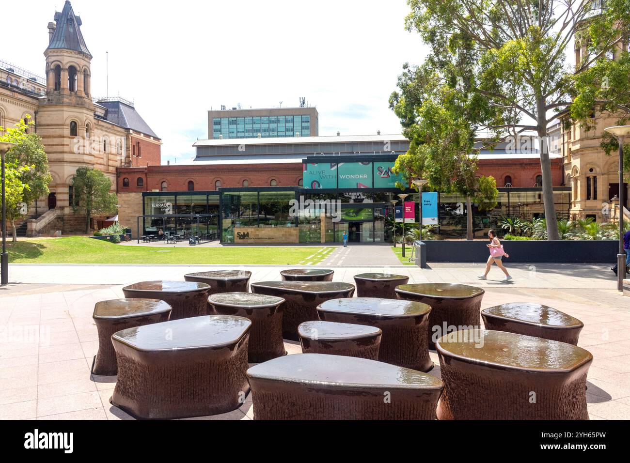 Fountain entrance to south australian museum museums natural his hi-res ...