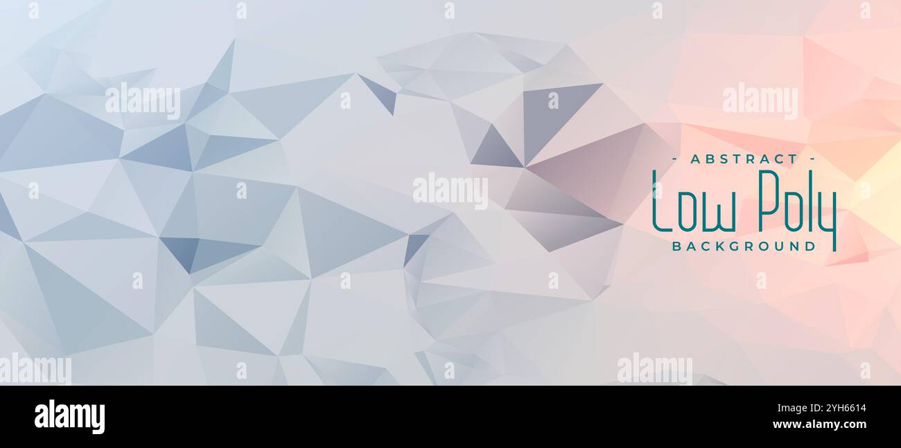 abstract gray geometric low poly banner design Stock Vector Image & Art ...