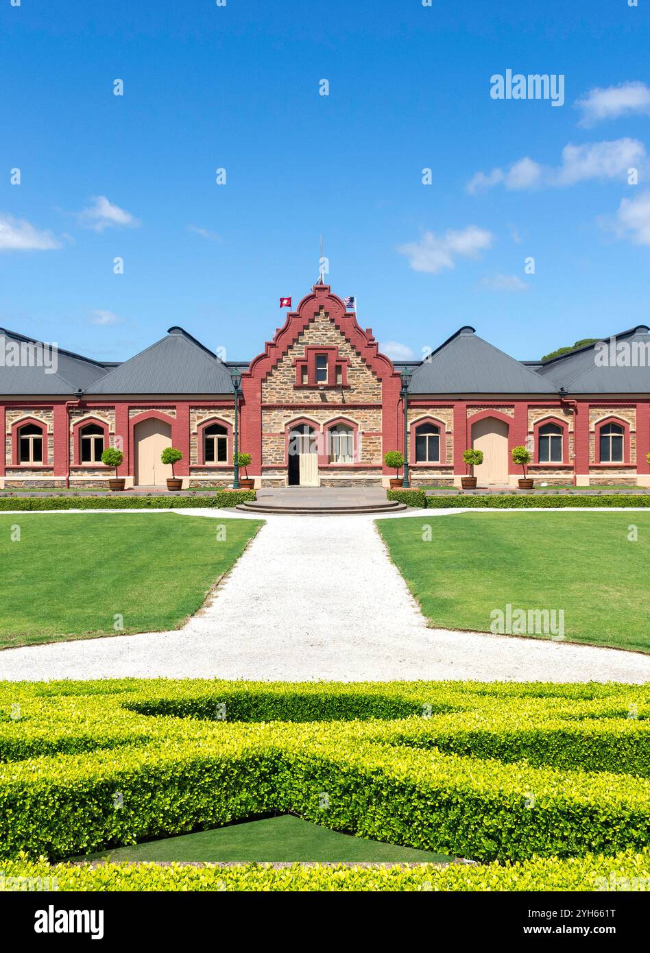 19th century Chateau Tanunda Winery from gardens, Basedow Road, Tanunda ...