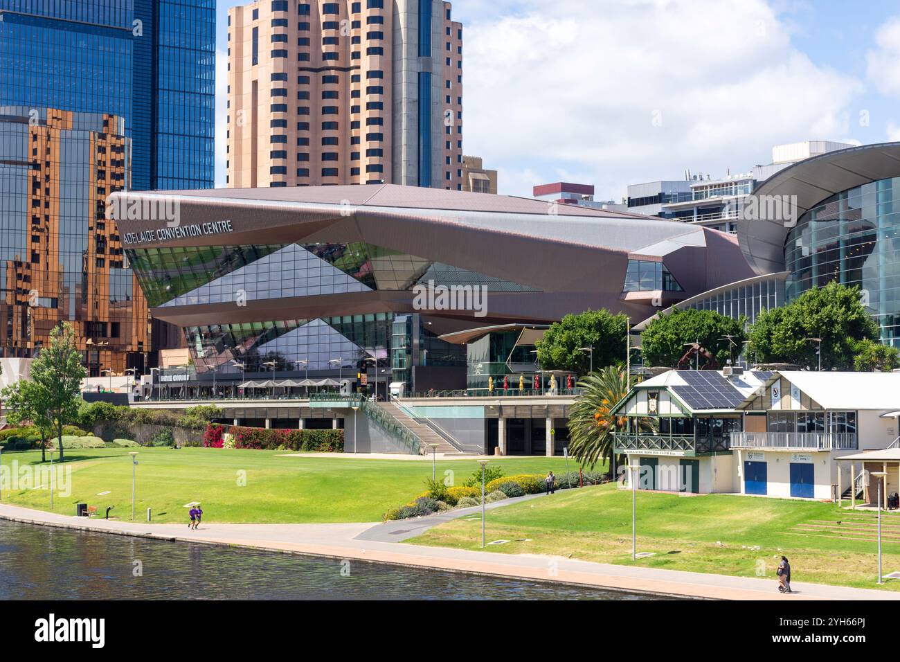 Adelaide Convention Centre across River Torrens, North Terrace ...
