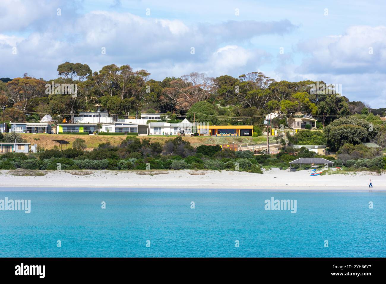 Properties and beach, Penneshaw, Dudley Peninsula, Kangaroo Island ...