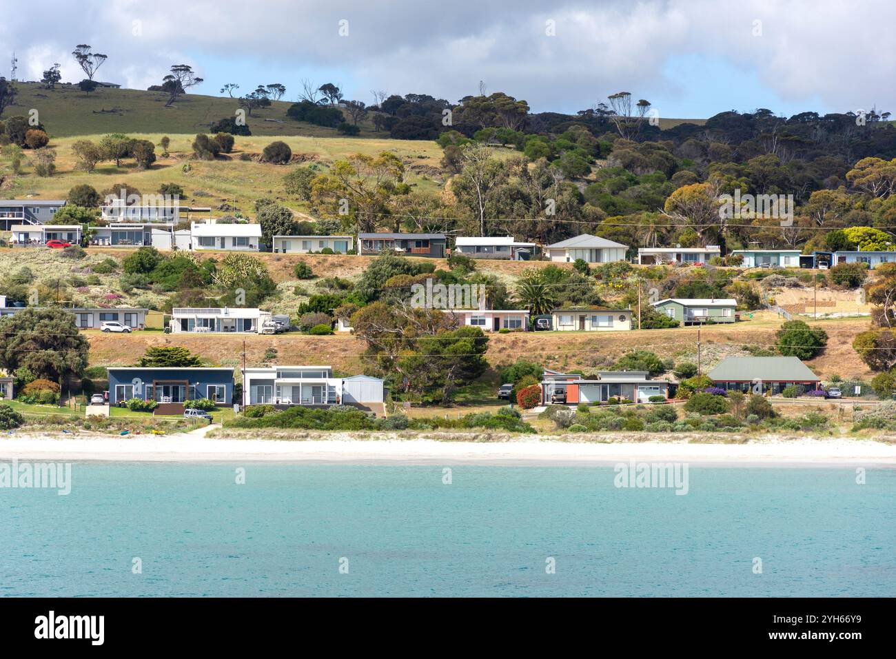 Properties and beach, Penneshaw, Dudley Peninsula, Kangaroo Island ...