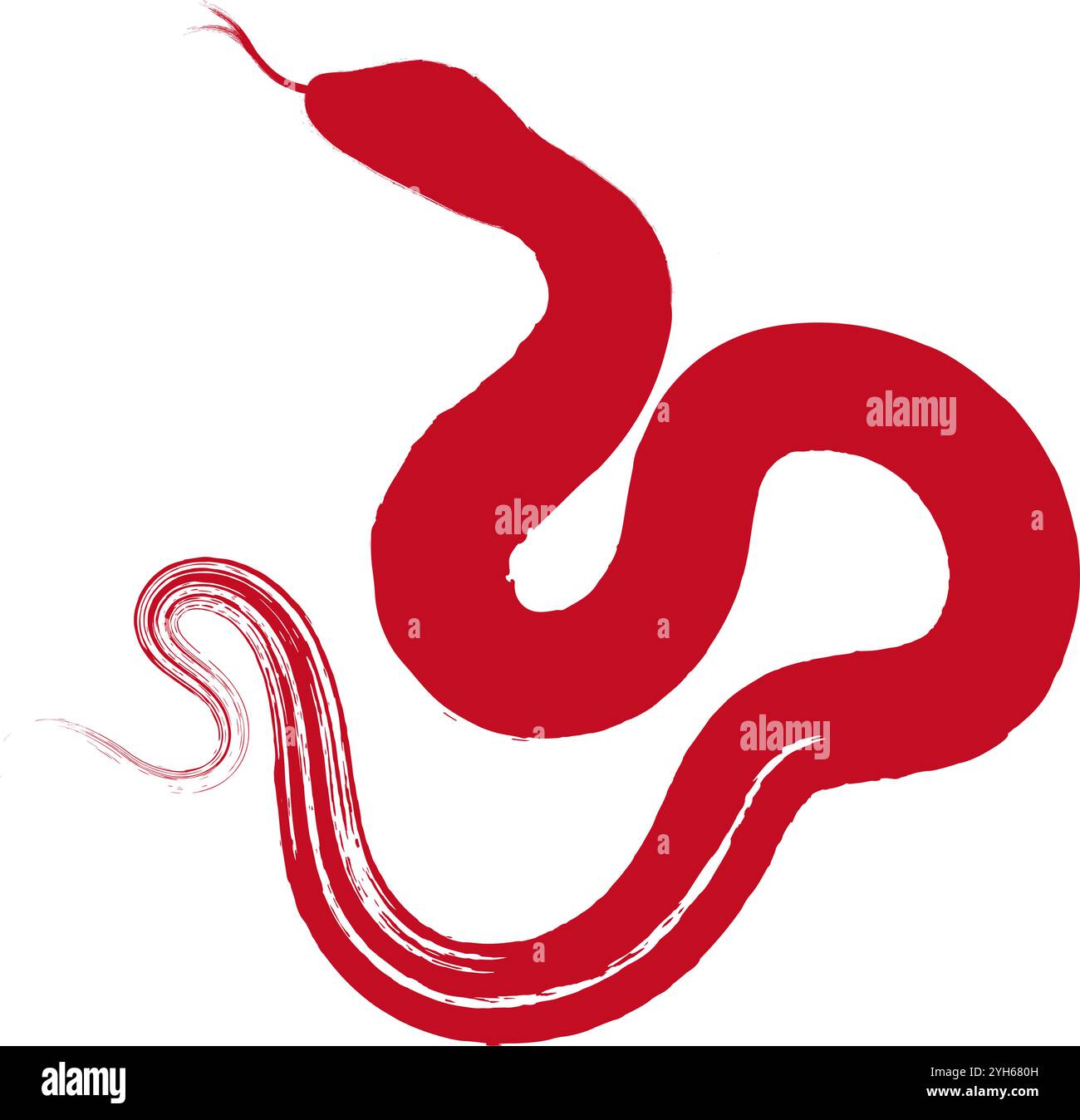 Red snake pattern in brush style Stock Vector Image & Art - Alamy