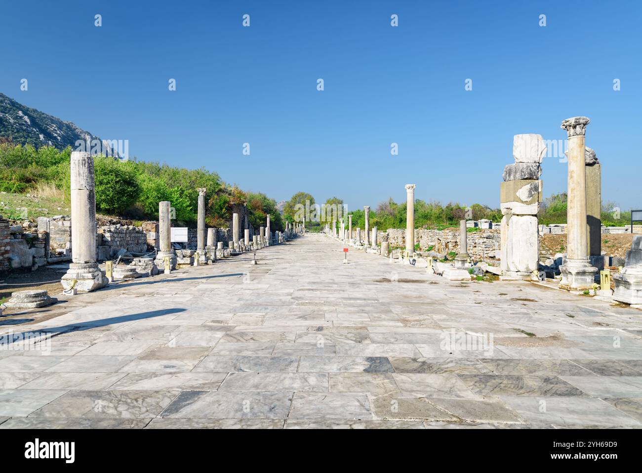 Awesome view of street in Ephesus (Efes) at Turkey Stock Photo - Alamy