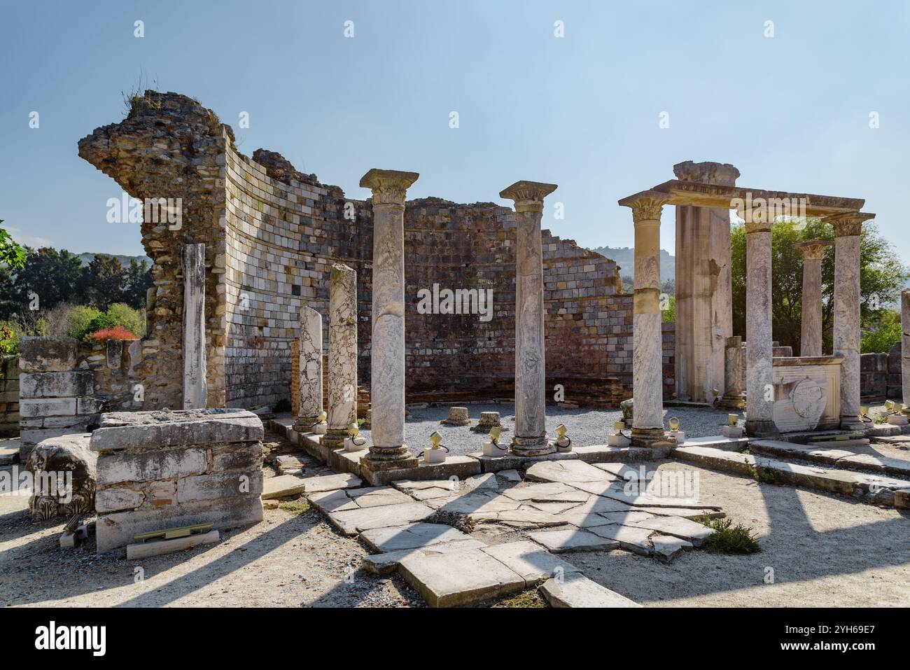Scenic ruins of the Church of Mary in Ephesus (Efes Stock Photo - Alamy