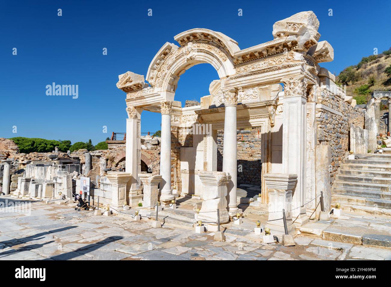 View of ruins in Ephesus (Efes), Izmir Province, Turkey Stock Photo - Alamy
