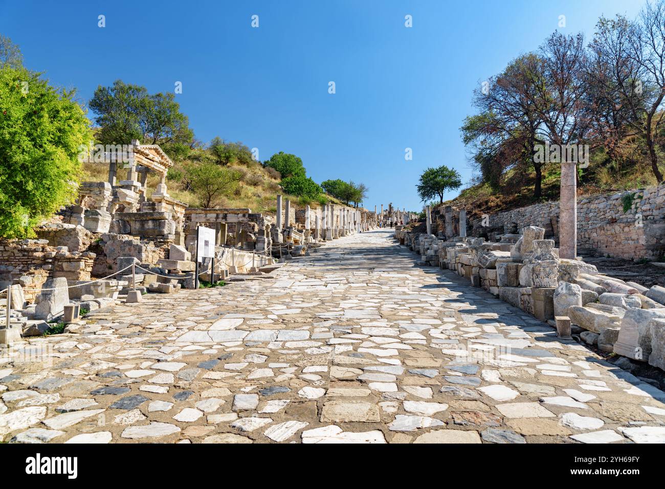 Awesome view of street in Ephesus (Efes) at Turkey Stock Photo - Alamy