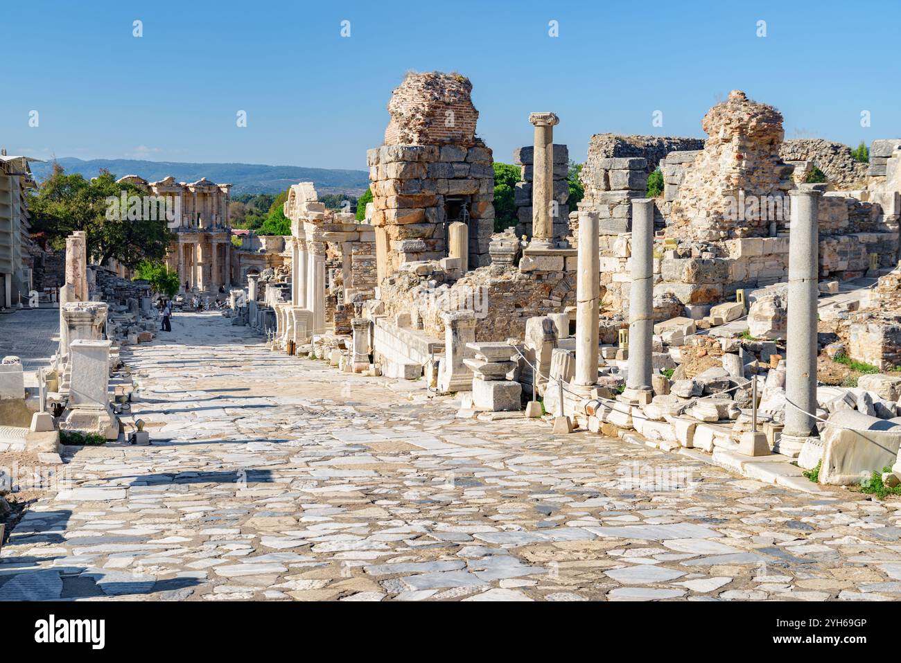 Awesome view of street in Ephesus (Efes) at Turkey Stock Photo - Alamy