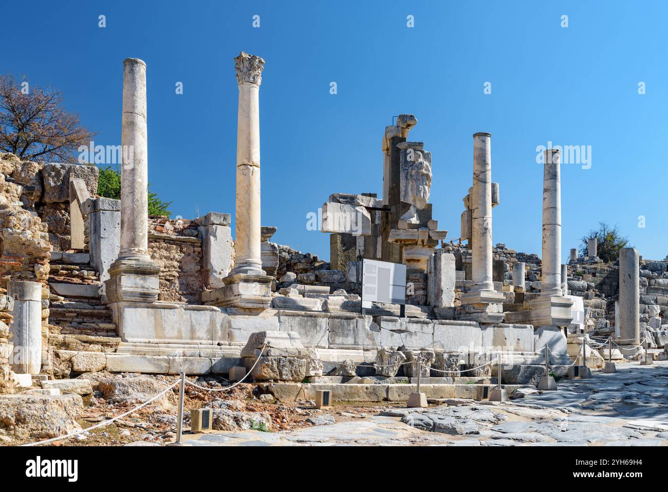 View of ruins in Ephesus (Efes), Izmir Province, Turkey Stock Photo - Alamy