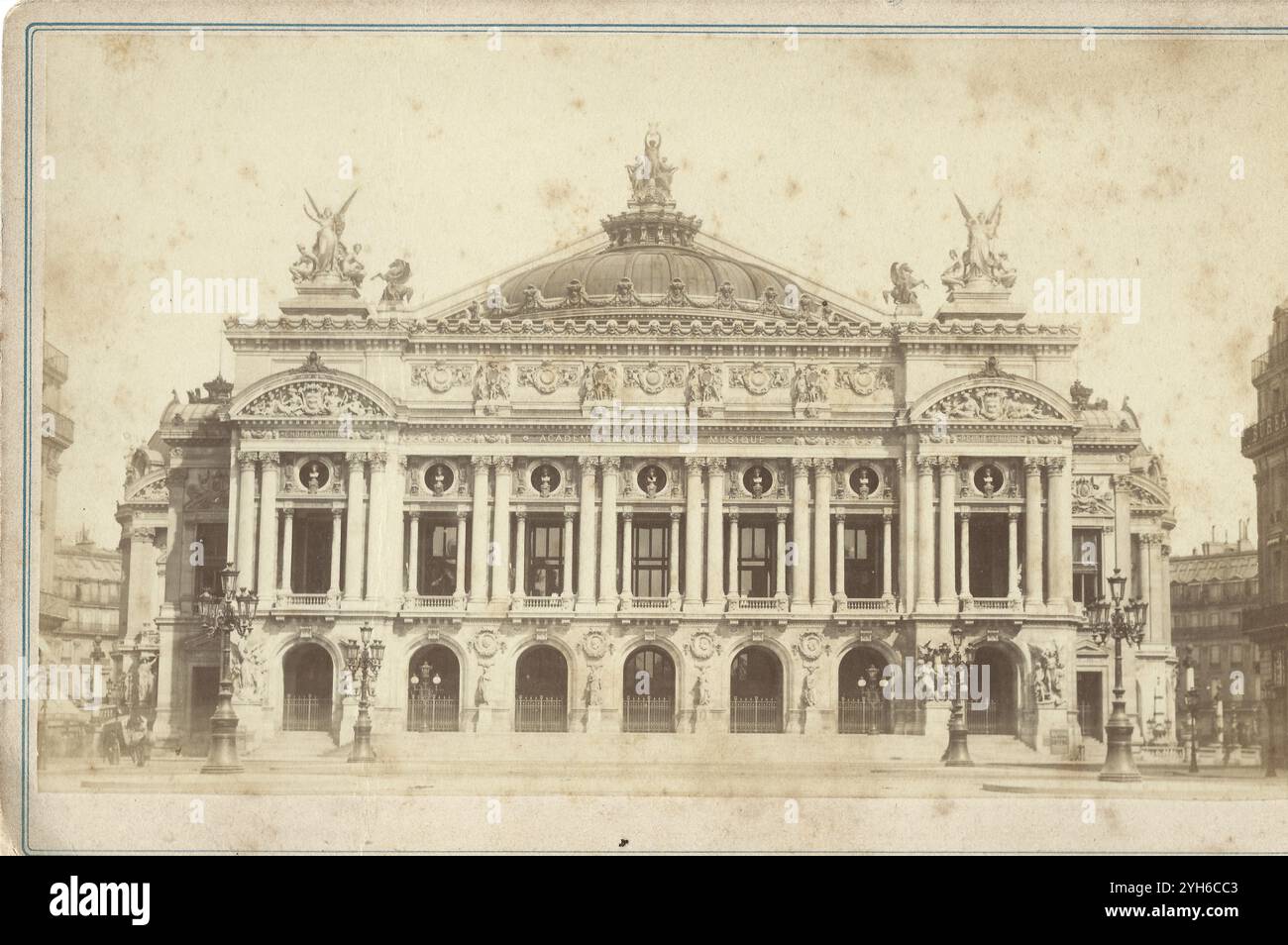 Opera - Paris. An early photograph of Paris opera Stock Photo - Alamy