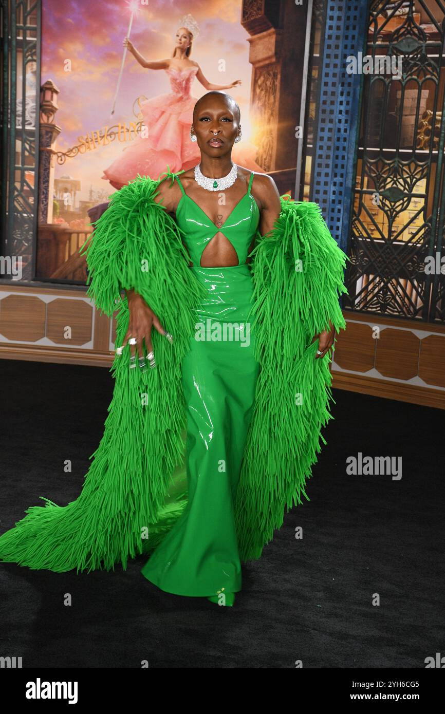 Los Angeles, California, USA 9th November 2024 Singer Cynthia Erivo ...