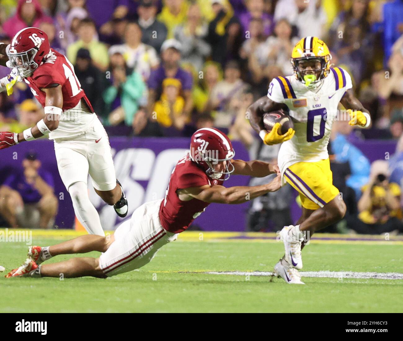 Baton Rouge, United States. 09th Nov, 2024. LSU Tigers wide receiver ...