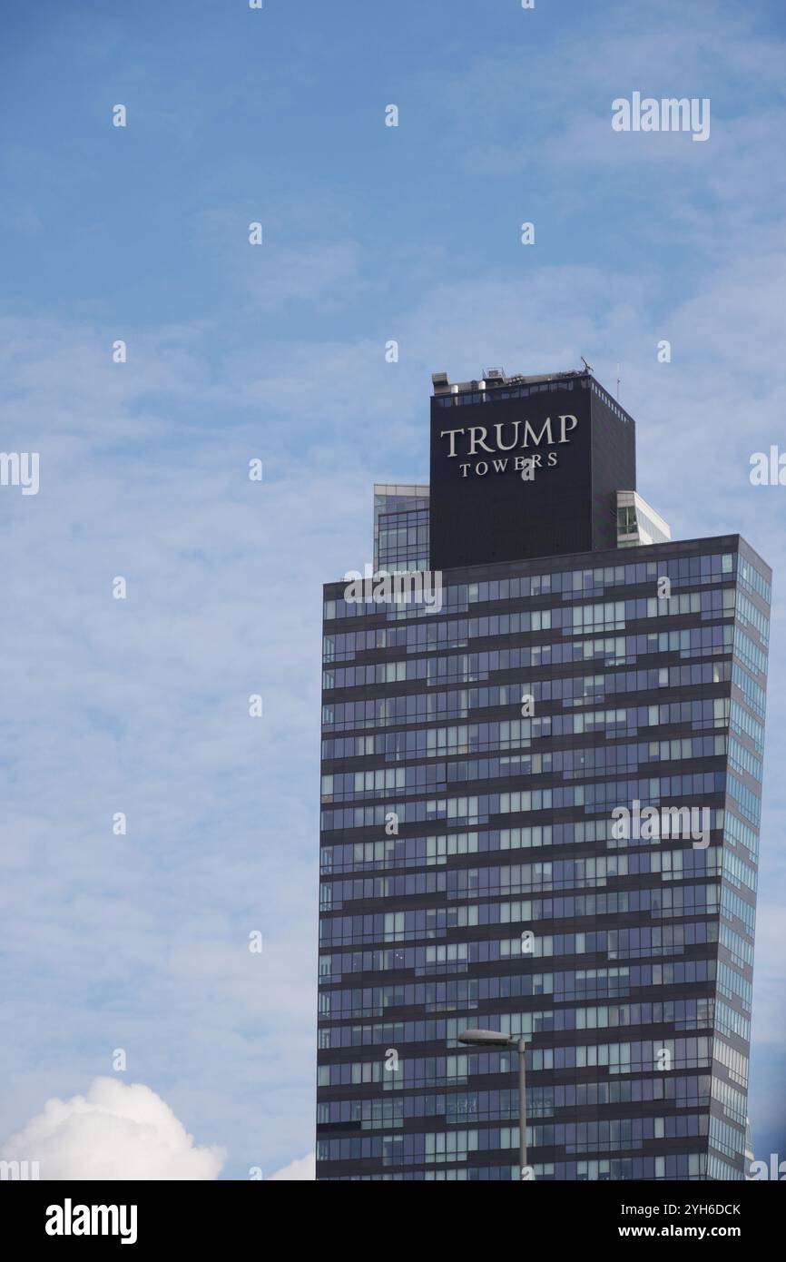 turkey istanbul 12 june 2023. trump tower buildings at morning Stock ...