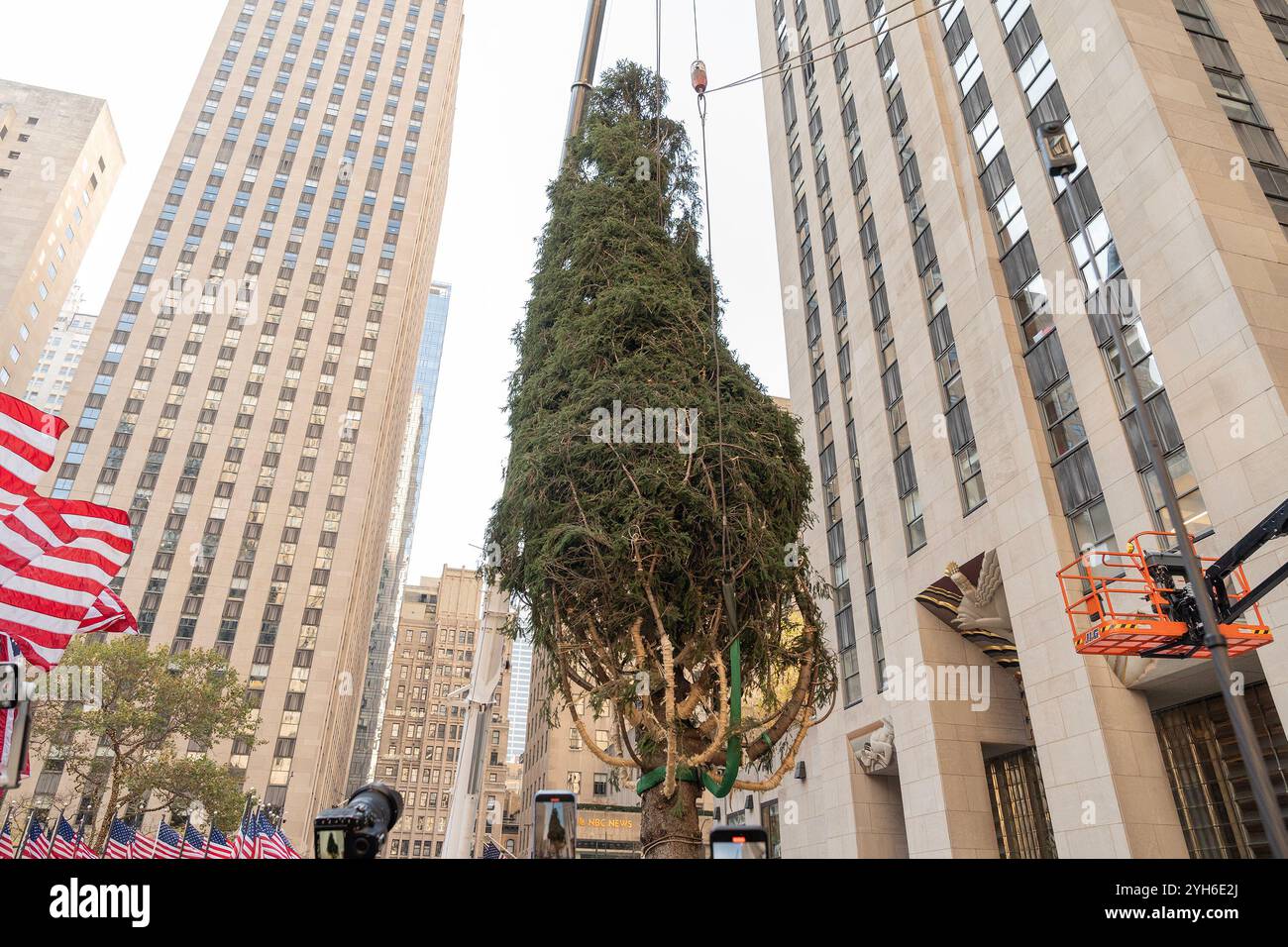 New York, United States. 09th Nov, 2024. The Rockefeller Center ...