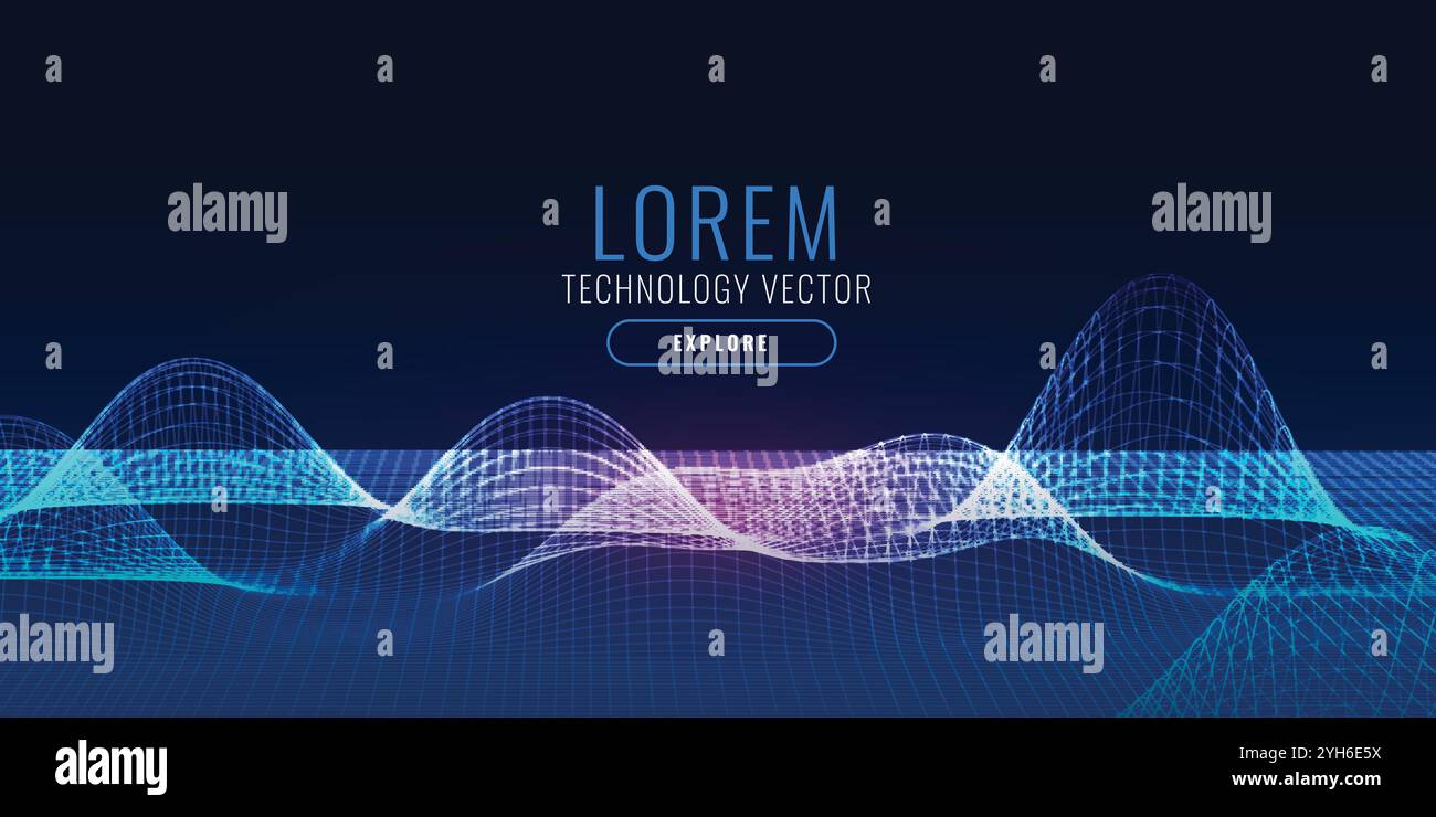 technology 3d mesh digital background Stock Vector Image & Art - Alamy