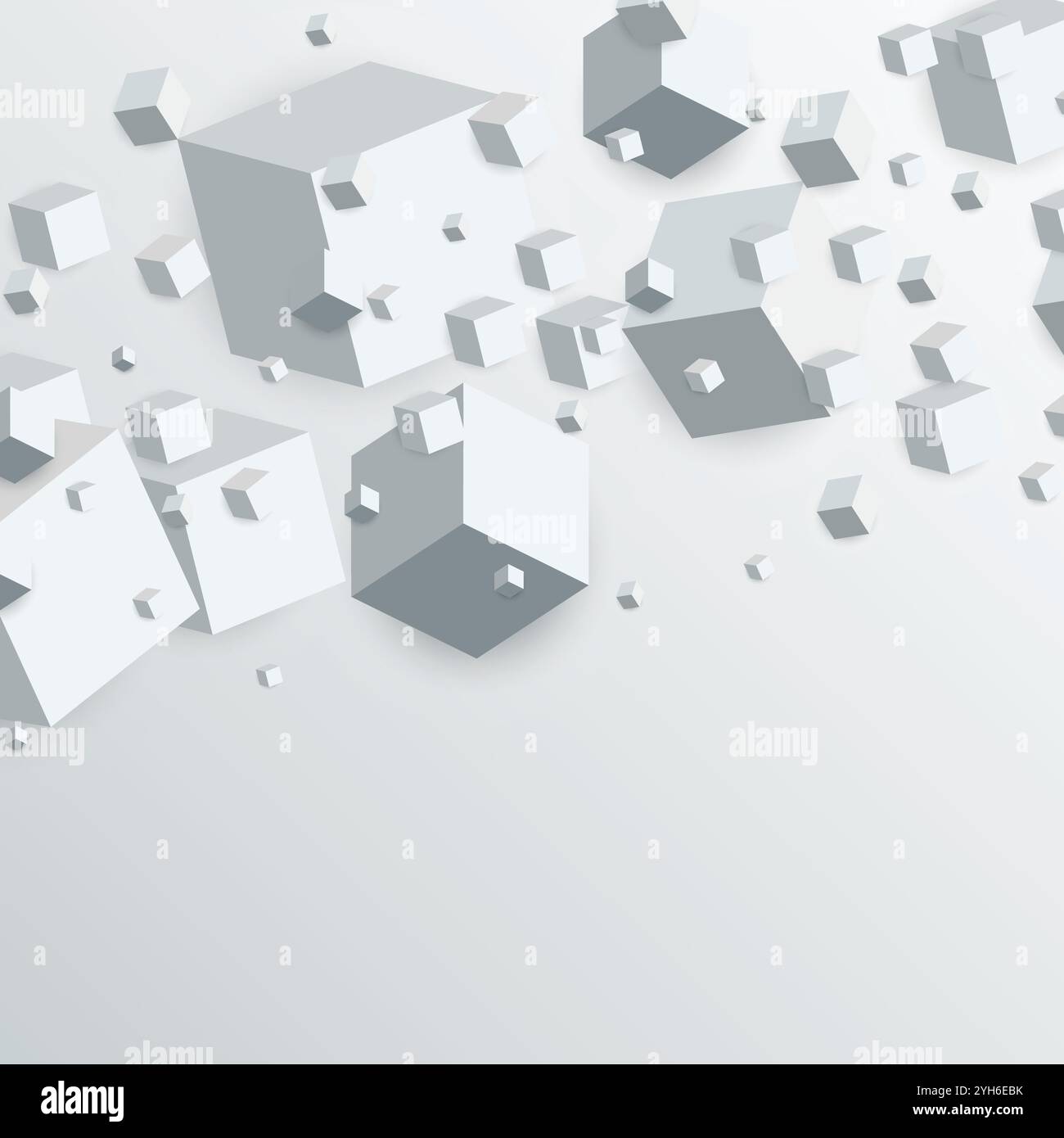 3d floating cubes boxes abstract background Stock Vector Image & Art ...