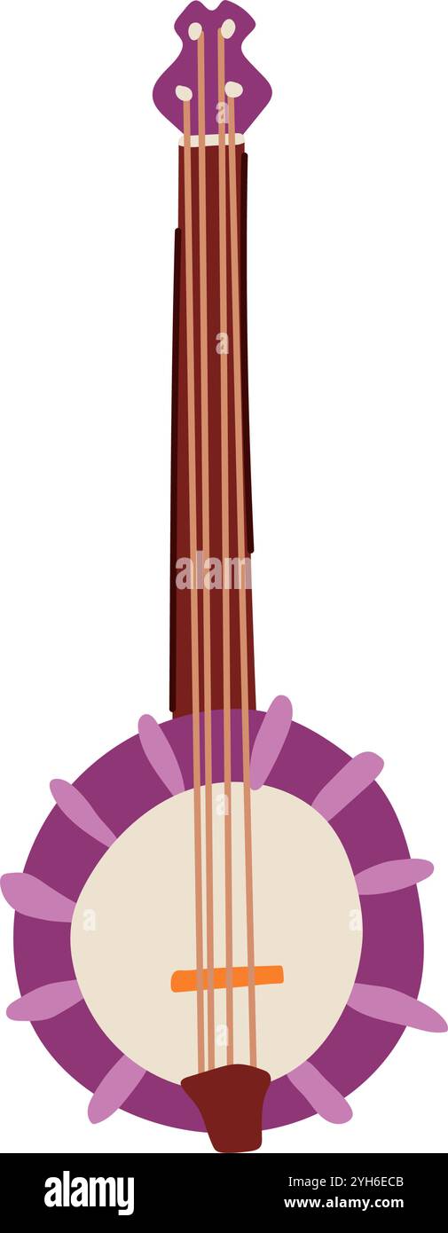 bluegrass banjo cartoon vector illustration Stock Vector Image & Art - Alamy