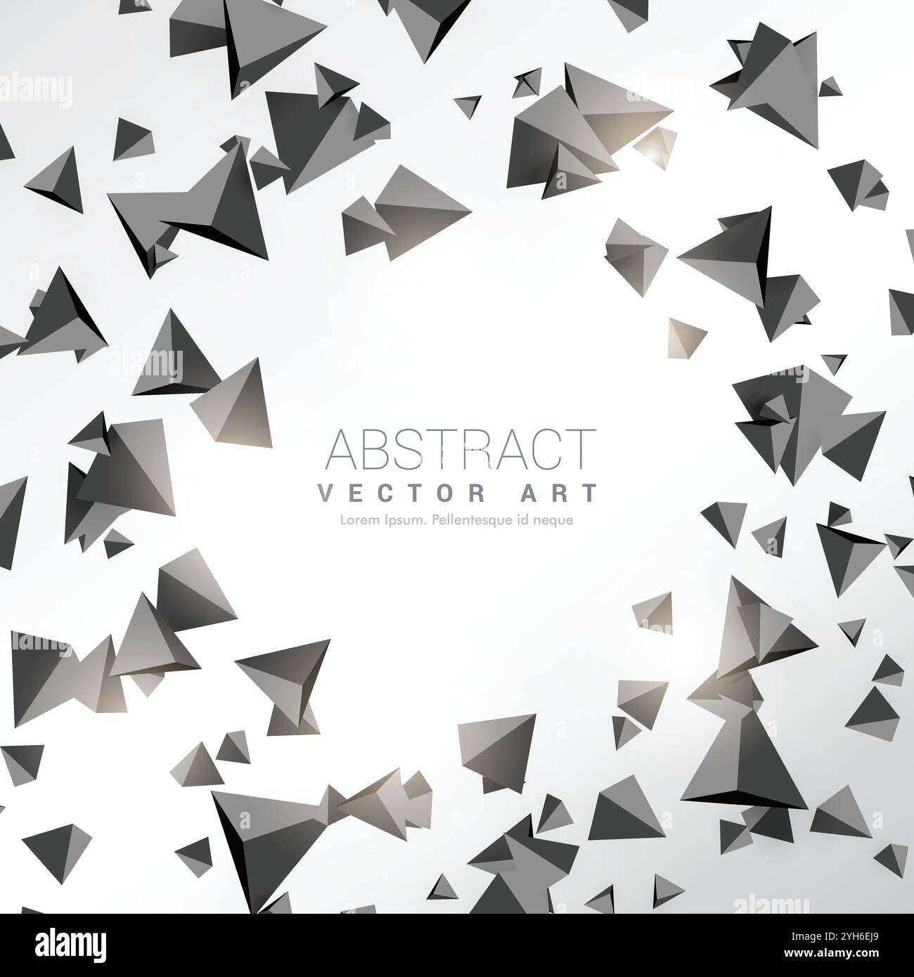 Abstract 3d triangle shapes hi-res stock photography and images - Alamy
