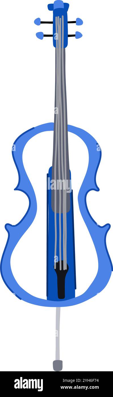 performance cello cartoon vector illustration Stock Vector Image & Art ...