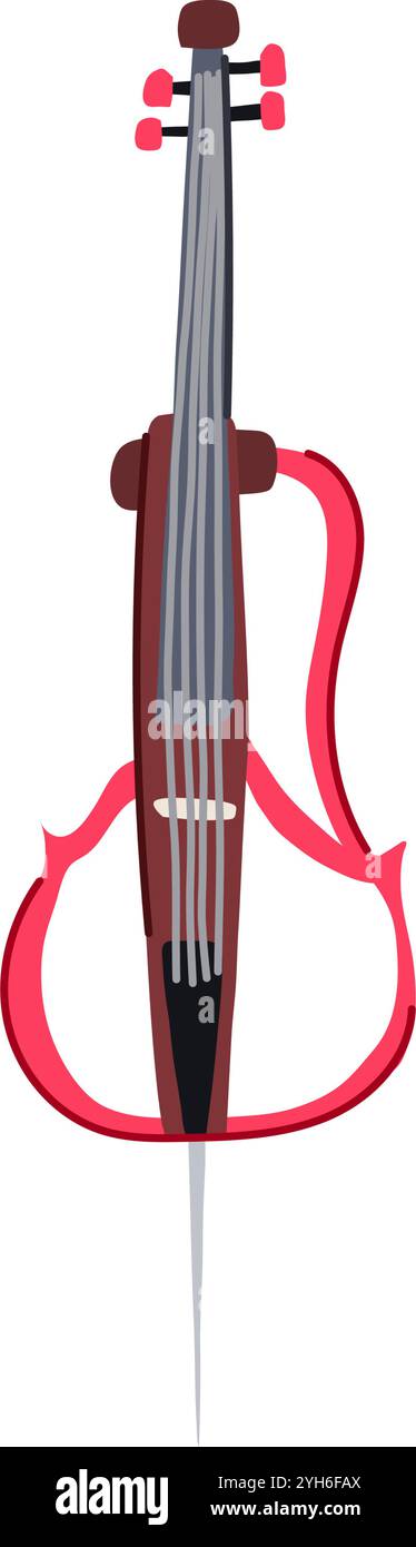 concert cello cartoon vector illustration Stock Vector Image & Art - Alamy