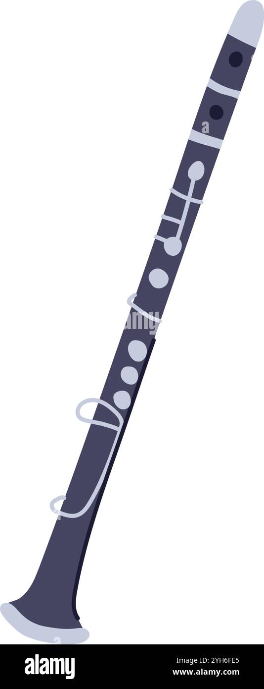 classical clarinet cartoon vector illustration Stock Vector Image & Art ...