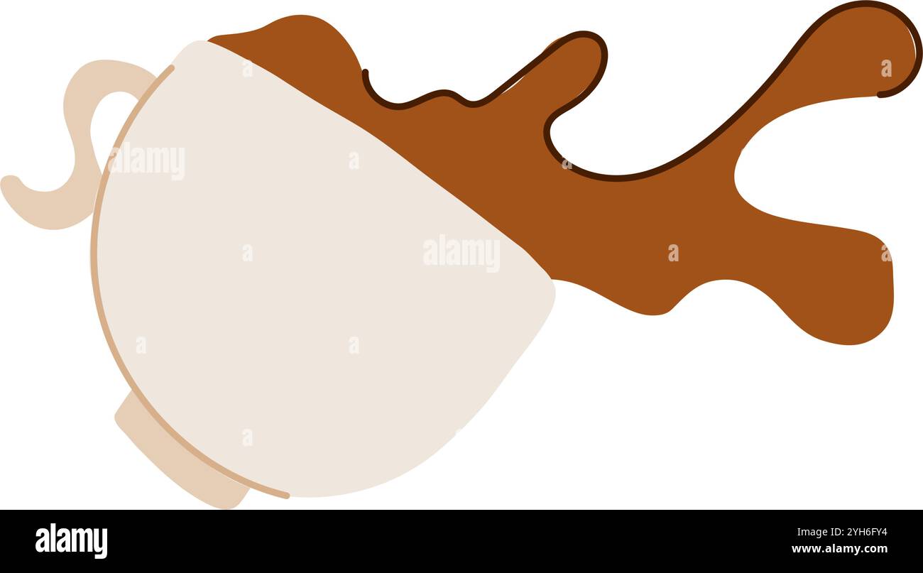 Hot coffee frothy foam Stock Vector Images - Alamy
