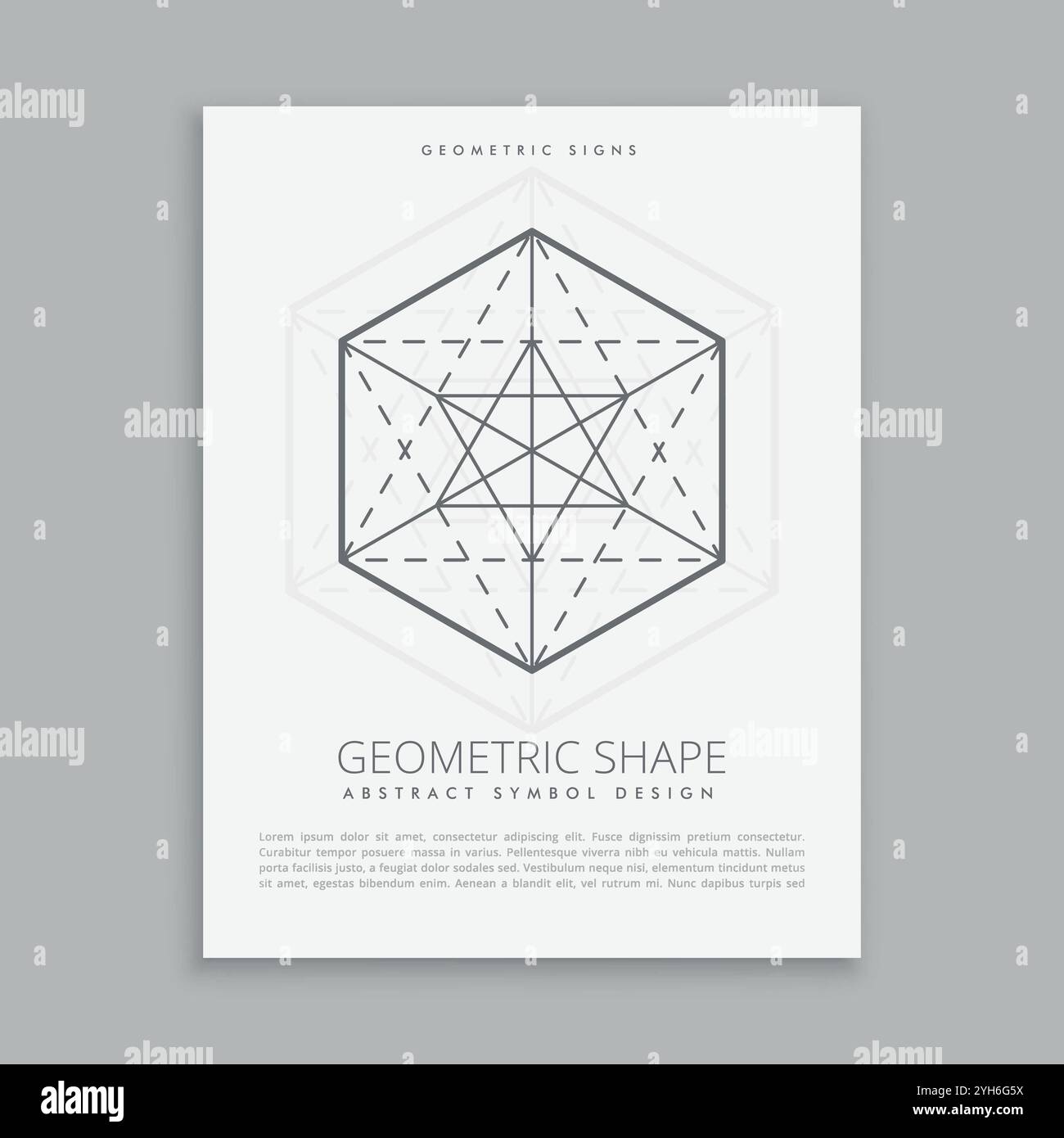 sacred geometry lineart shape poster flyer Stock Vector Image & Art - Alamy