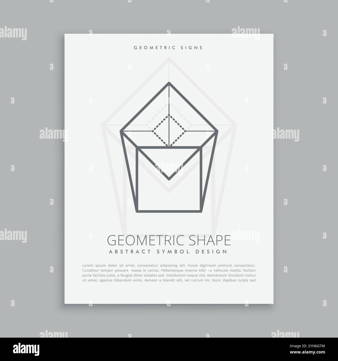 sacred geometry lineart shape poster flyer Stock Vector Image & Art - Alamy