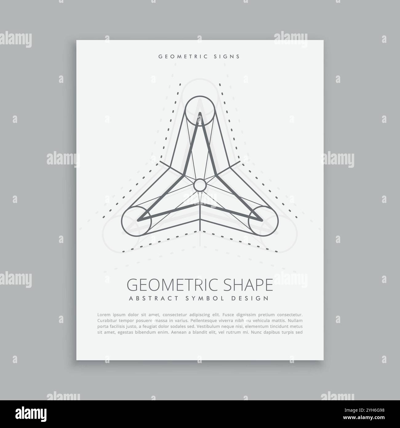 sacred geometry lineart shape poster flyer Stock Vector Image & Art - Alamy