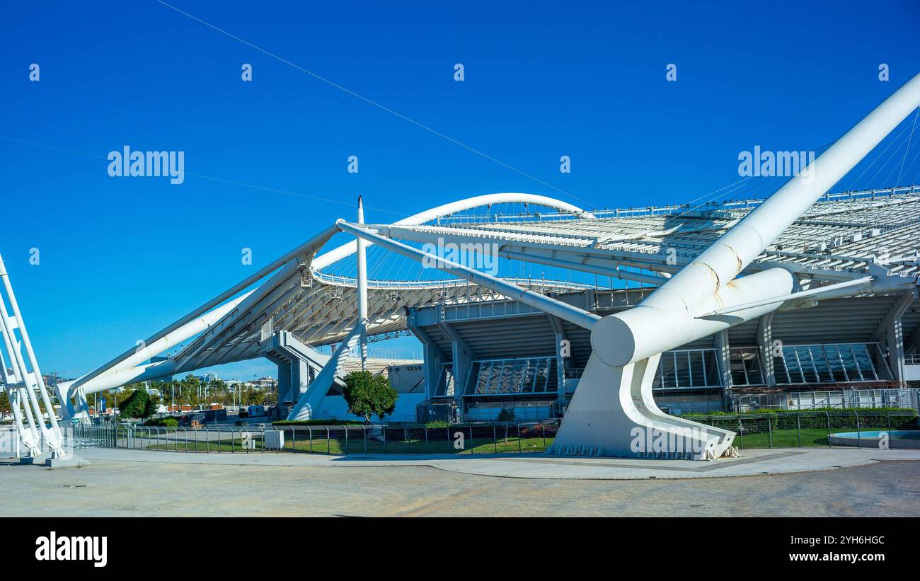 athens, greece, 28 oct 2024, olympic stadium designed by santiago ...