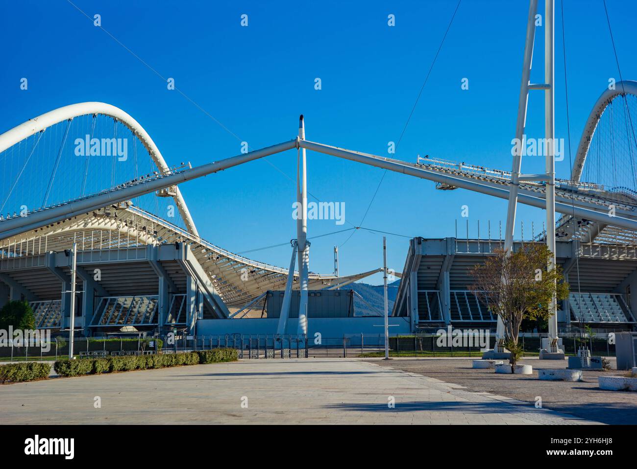 athens, greece, 28 oct 2024, olympic stadium designed by santiago ...